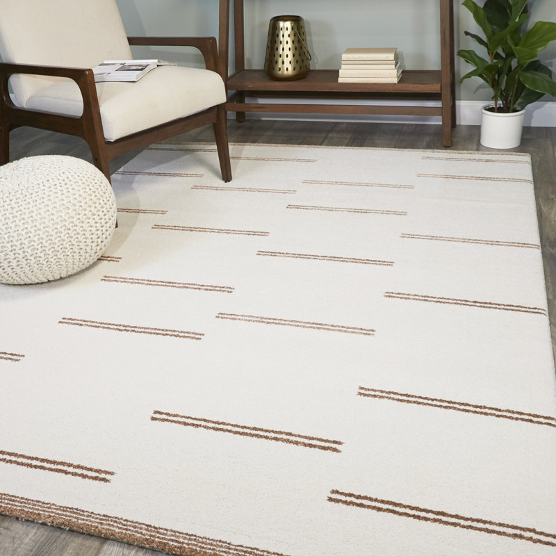 AllModern Agnes Performance Geometric Ivory Rug & Reviews - Wayfair Canada