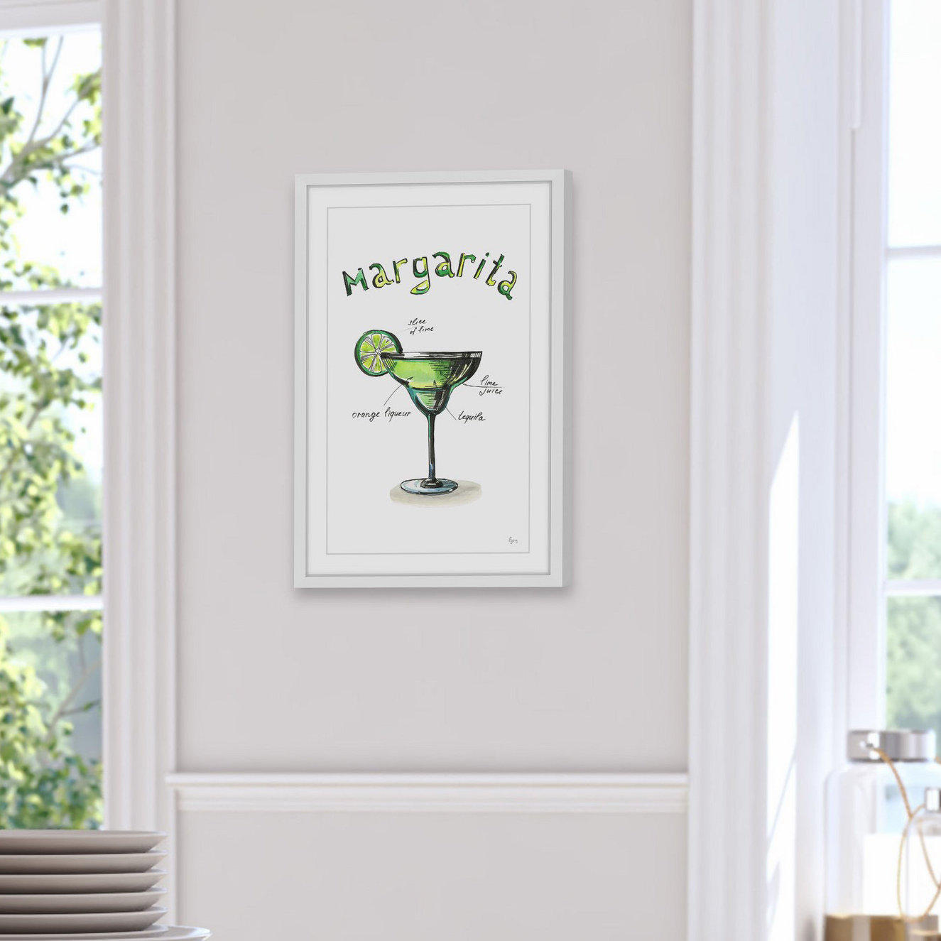 Latitude Run® Margarita Recipe by Eyre Tarney - Picture Frame Print ...