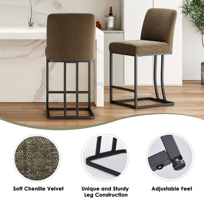 Wade Logan® Bryken 23.4'' Counter Stool & Reviews | Wayfair