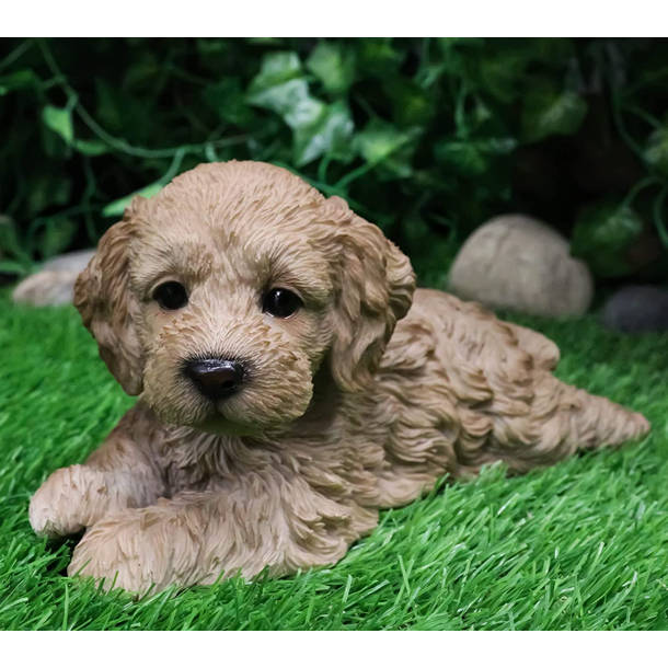 Hi-Line Gift Ltd. Sitting Cockapoo Puppy Statue & Reviews | Wayfair