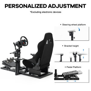 Anman Flight Simulator Bracket Racing Simulator Stand NO Steering Wheel ...