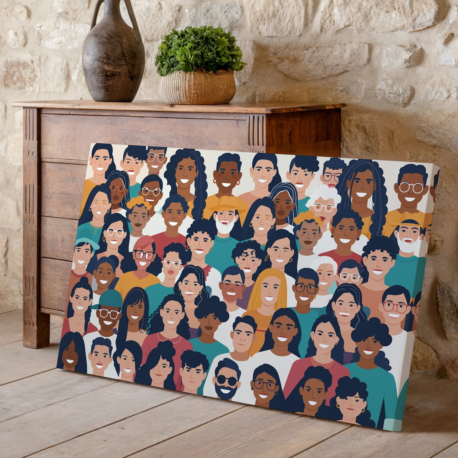 Winston Porter Canvas A Vibrant And Colorful Illustration Depicting A ...