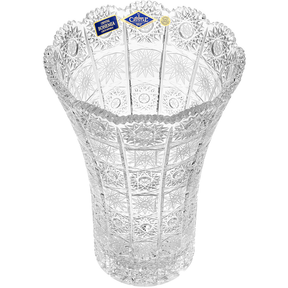 House of Hampton® Deontrey Clear 10" Crystal Table Vase | Wayfair