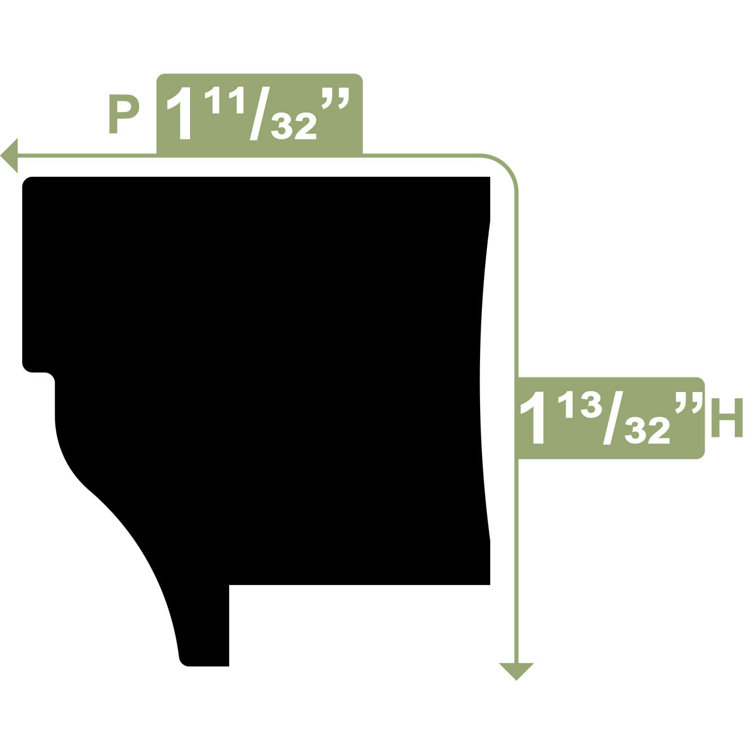 PCI Enterprises Back Band Moulding, PVC - Wayfair Canada