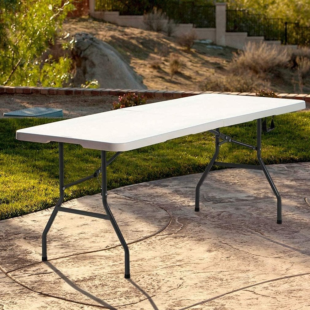 JES ENTERPRISES 6FT Half Folding Portable Event Table, White - Wayfair ...