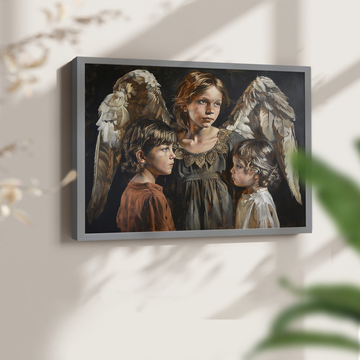 Trinx Angels From Above-XCIV -Framed Print - Restickable | Wayfair
