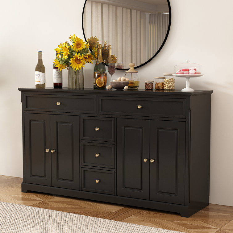 Winston Porter 5-Drawer 2-Cabinet Sideboard With Strong Storage ...