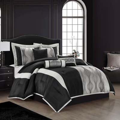 black abstract face bedding