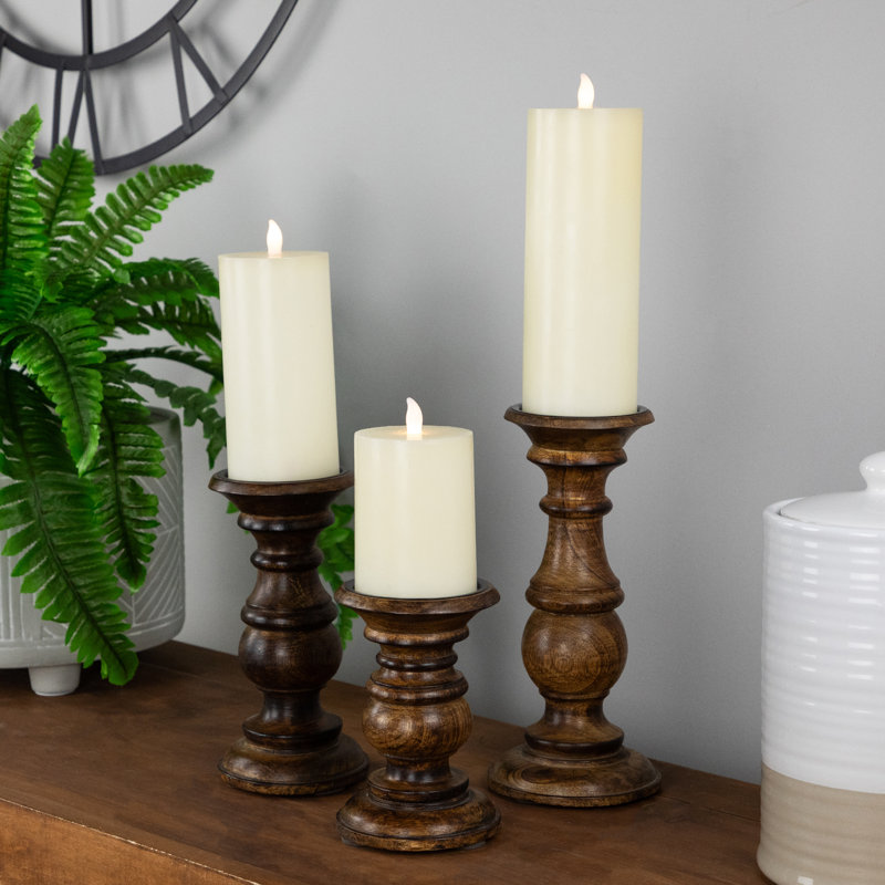 Northlight Seasonal 10'' H Wood Tabletop Pillar | Wayfair