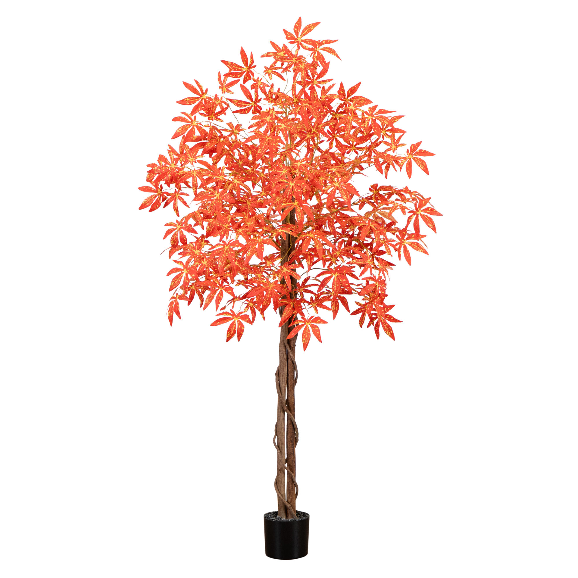 Primrue Autumn Vibrant Maple Artificial Fall Tree | Wayfair