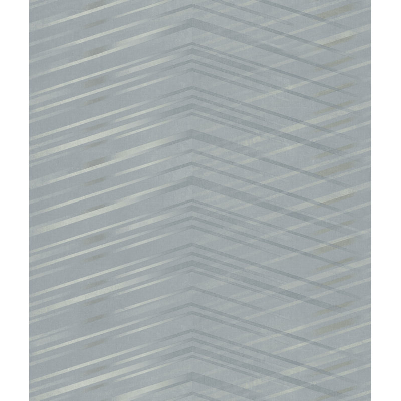 York Wallcoverings Glistening Chevron Chevron Roll | Wayfair
