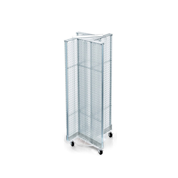 Azar Displays Pinwheel Pegboard Floor Display on Revolving Base ...