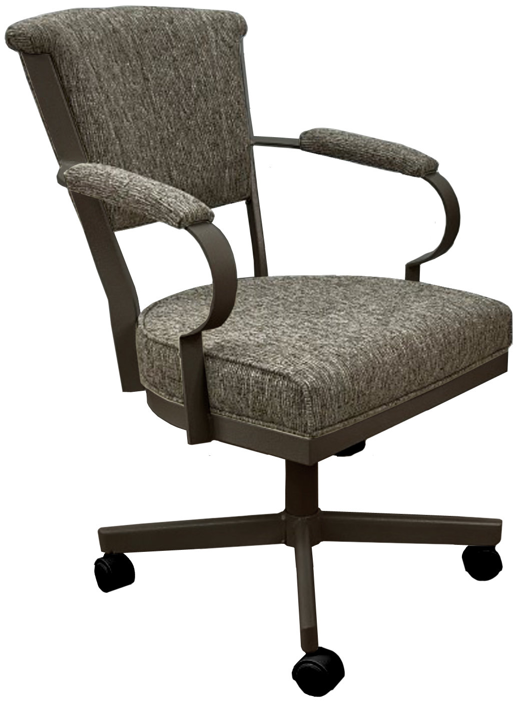 Wildon Home® Urial Metal Dining Caster Chair with Arms | Wayfair
