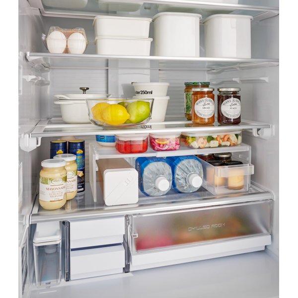 Yamazaki USA Yamazaki Home Expandable Refrigerator Riser Shelf, Plastic ...