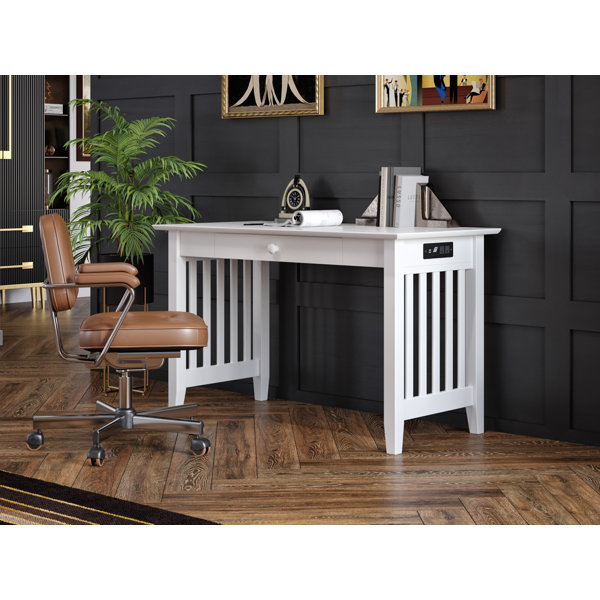 Charlton Home® Tollett Solid Wood Desk & Reviews - Wayfair Canada