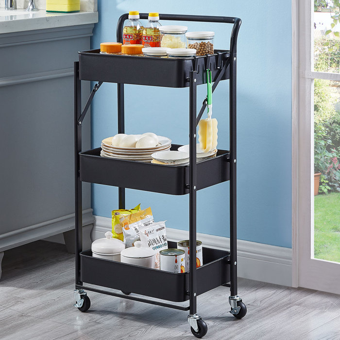 POPLARBOX 35.2'' H x 17.3'' W Utility Cart with Wheels & Reviews | Wayfair