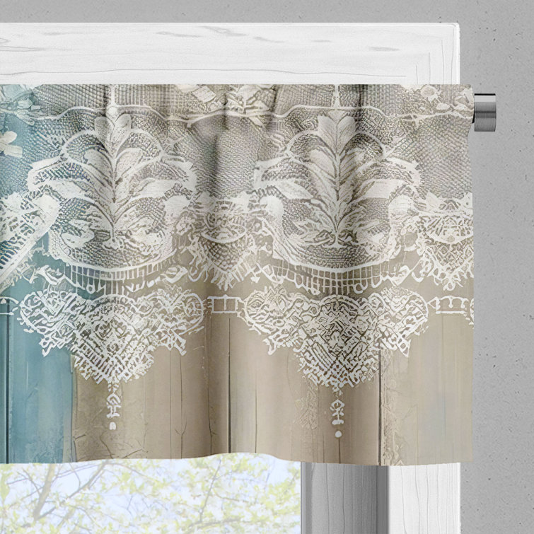 Ambesonne Damask Tailored Window Valance | Wayfair