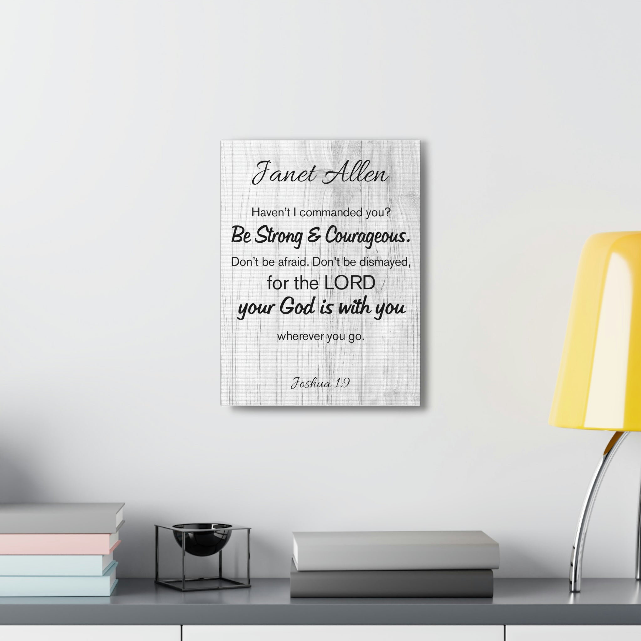 Trinx Scripture Walls Personalized God is With You Joshua 1:9 Bible ...