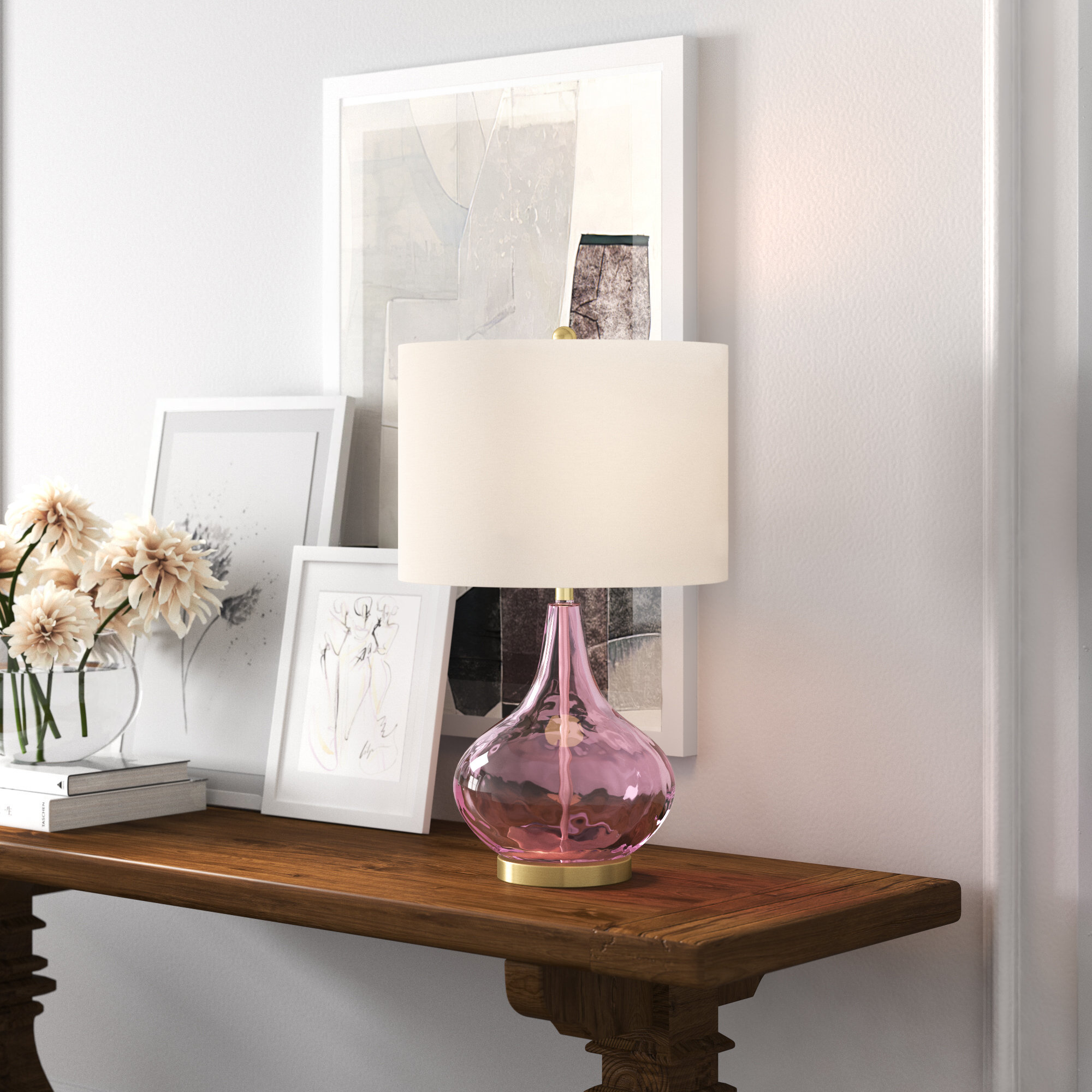 Ivy Bronx 25.5" Raspberry Table Lamp "& Reviews" | Wayfair