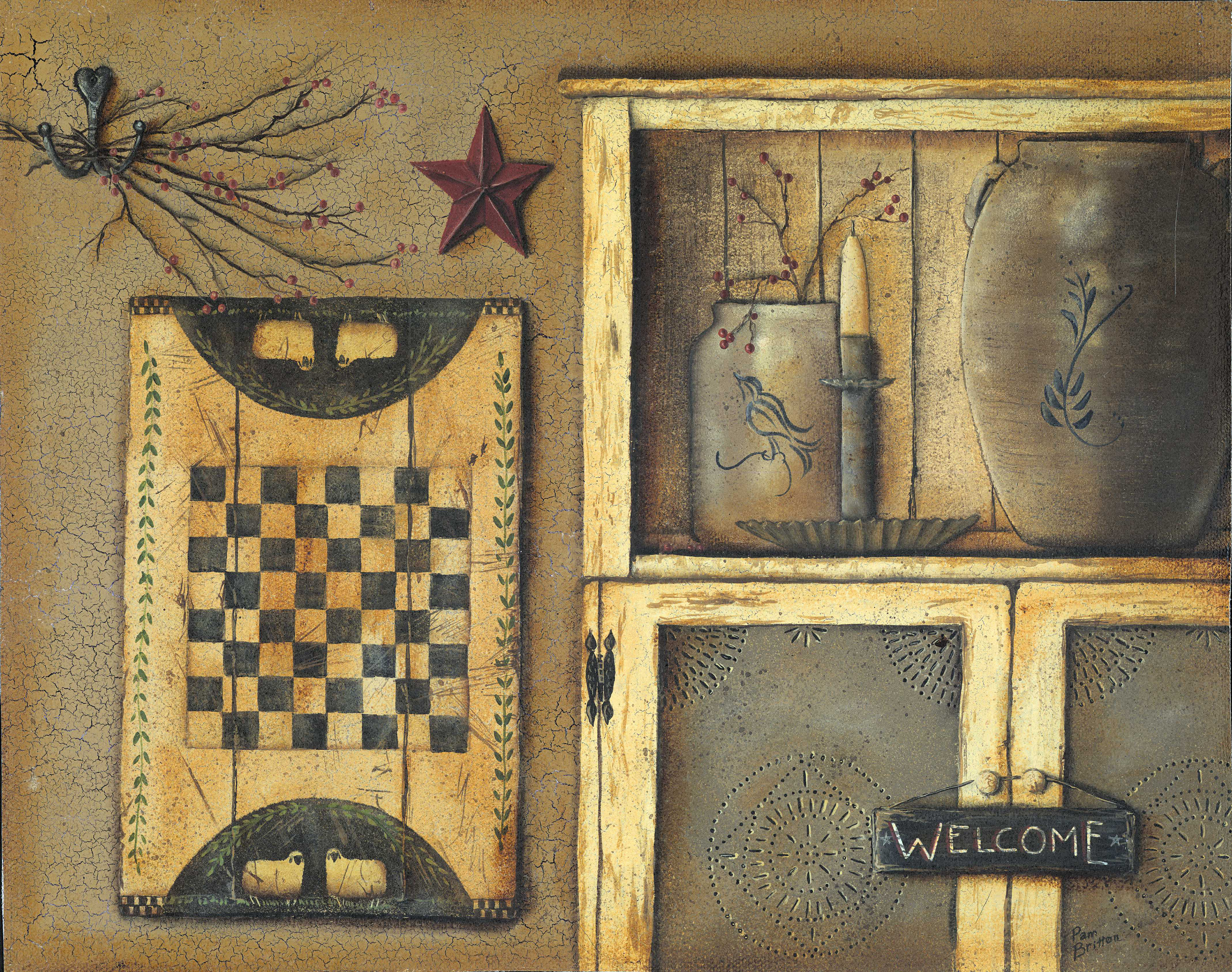 Wildon Home® Country Treasures by Pam Britton - Wrapped Canvas Print ...