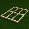 POWERSHEDS 6 ft. W x 3 ft. D Power Pressure Treated Timber Shed Base ...