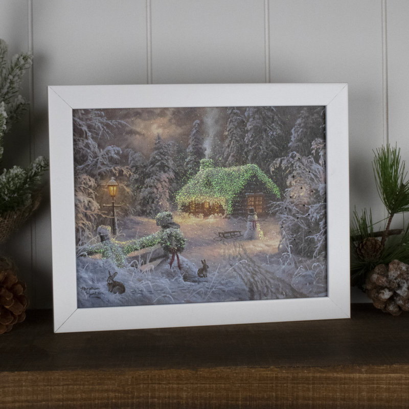 The Holiday Aisle® Holiday Home Lighted Shadow Box | Wayfair