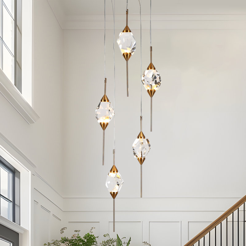 Everly Quinn Barbra 5 - Light Cluster LED Pendant | Wayfair