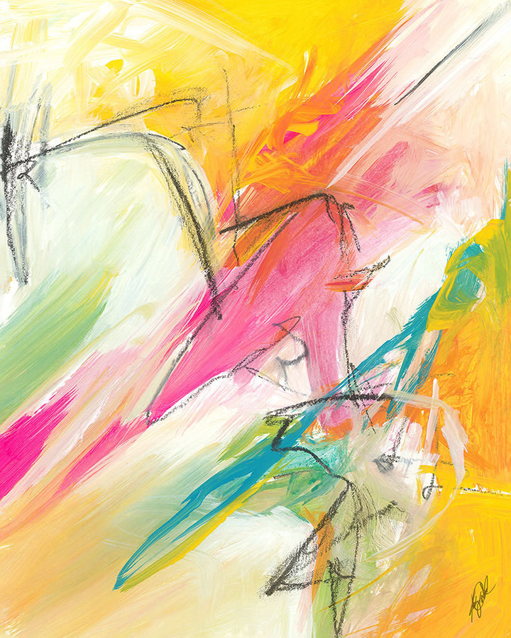 Chelsea Art Studio Abstract 318 by Kelly O'Neal - Floater Frame ...