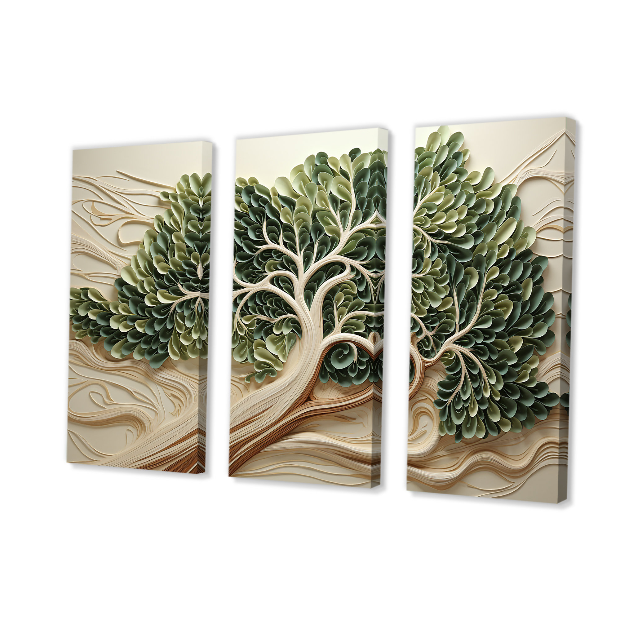 Lark Manor Tree American Basswood Collage 2 - Tree Wall Art - Wayfair ...