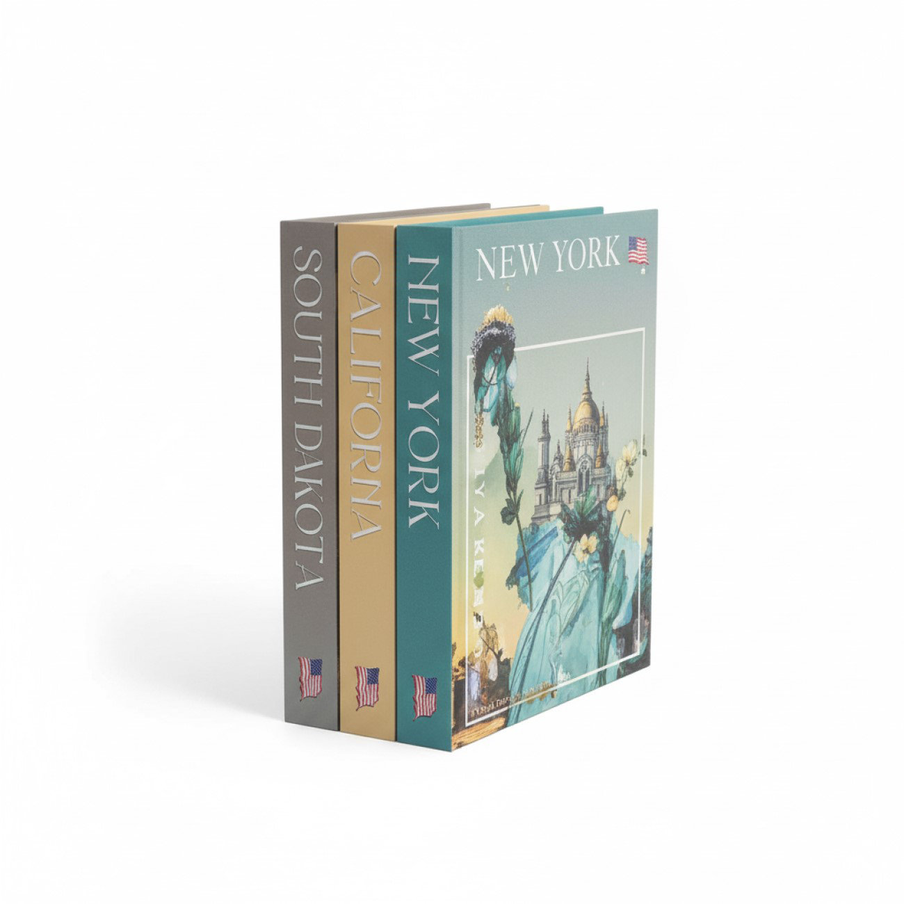 Latitude Run® Set Of 3 Decorative Faux Books For Home Decor American ...