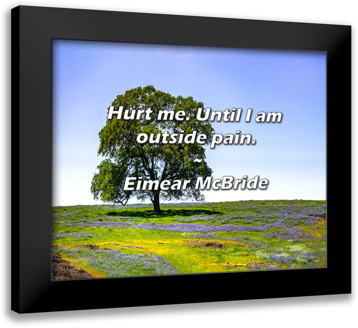 Latitude Run® Eimear McBride Quote: Hurt me. Until I am outside pain ...