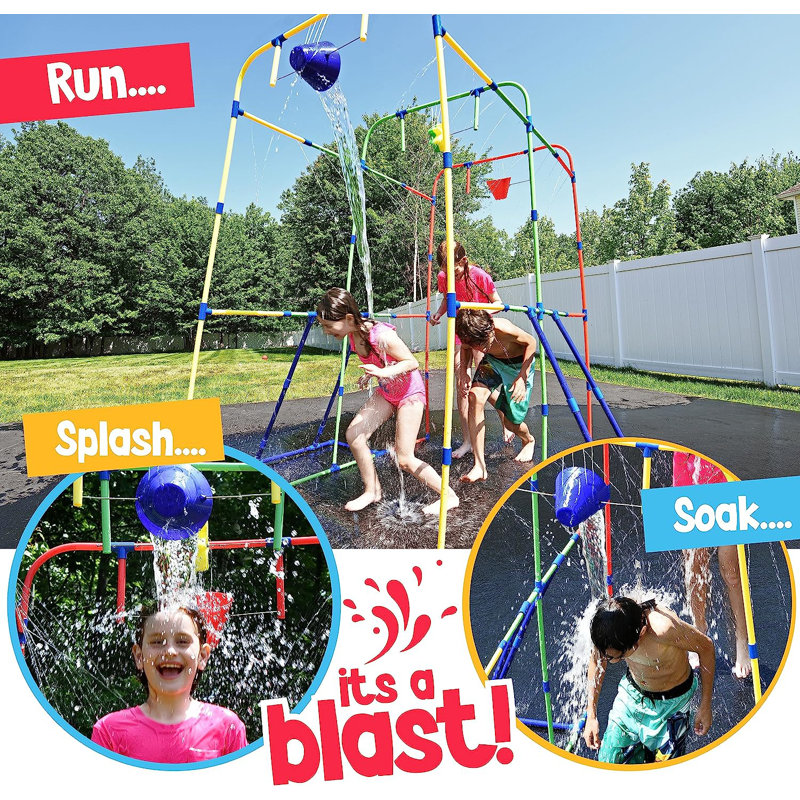 Stargo Waterpark Kids Sprinkler with Dump Buckets | Wayfair