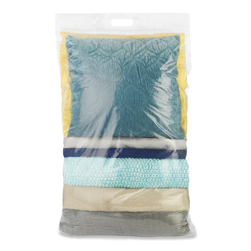 Whitmor Spacemaker Jumbo Storage Bag - Clear - Set of 4 | Wayfair