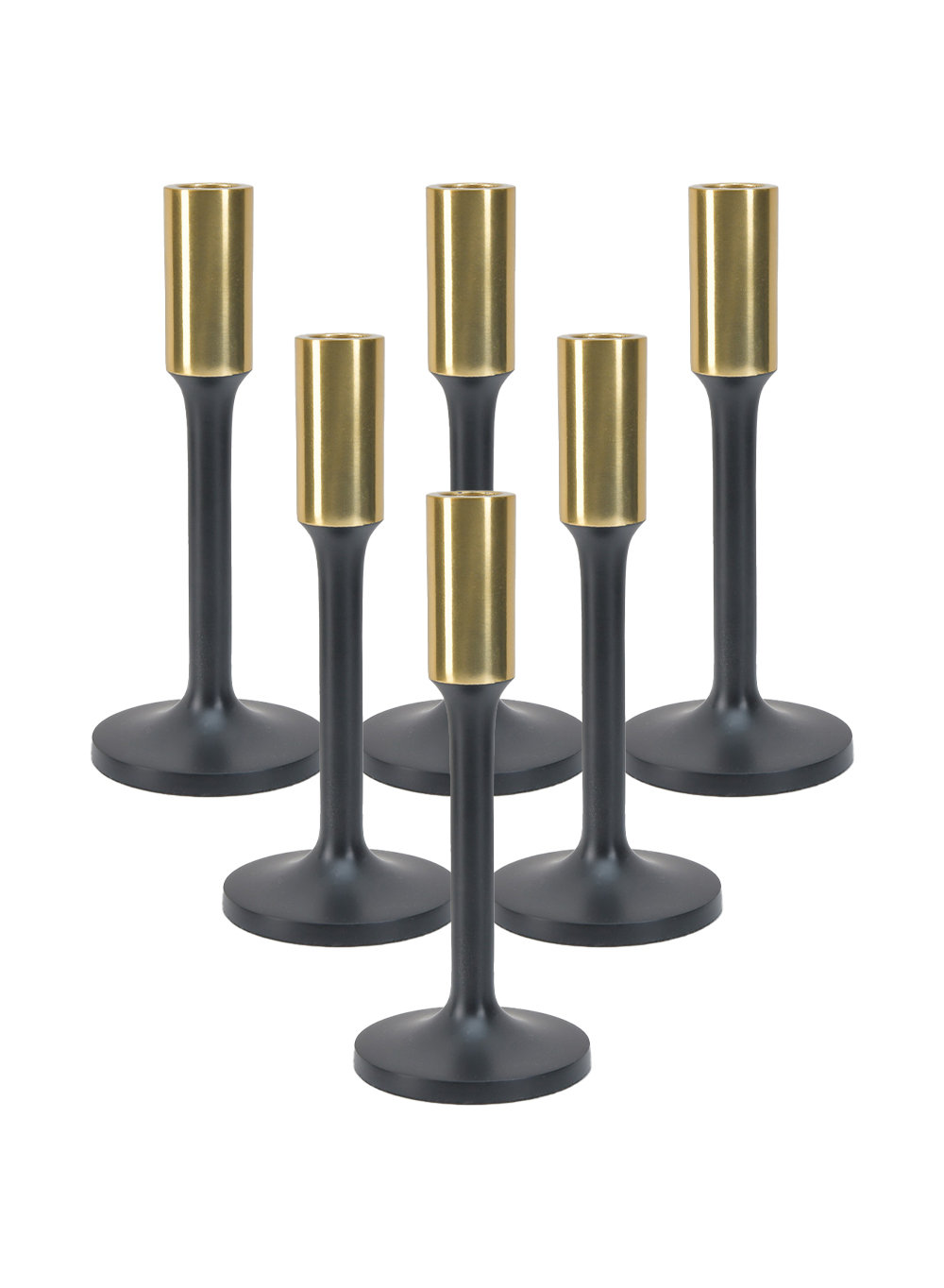Everly Quinn Stainless Steel Tabletop Candlestick | Wayfair