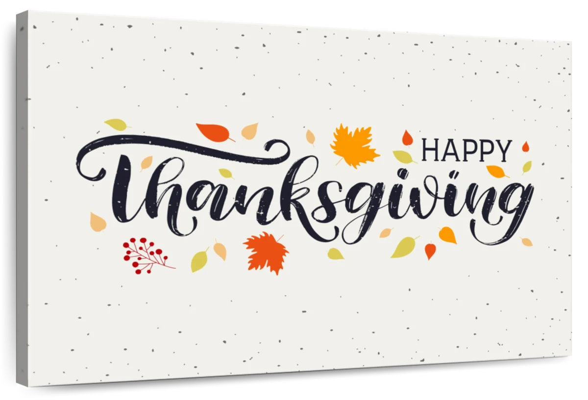 The Holiday Aisle® Cursive Thanksgiving Greeting | Wayfair