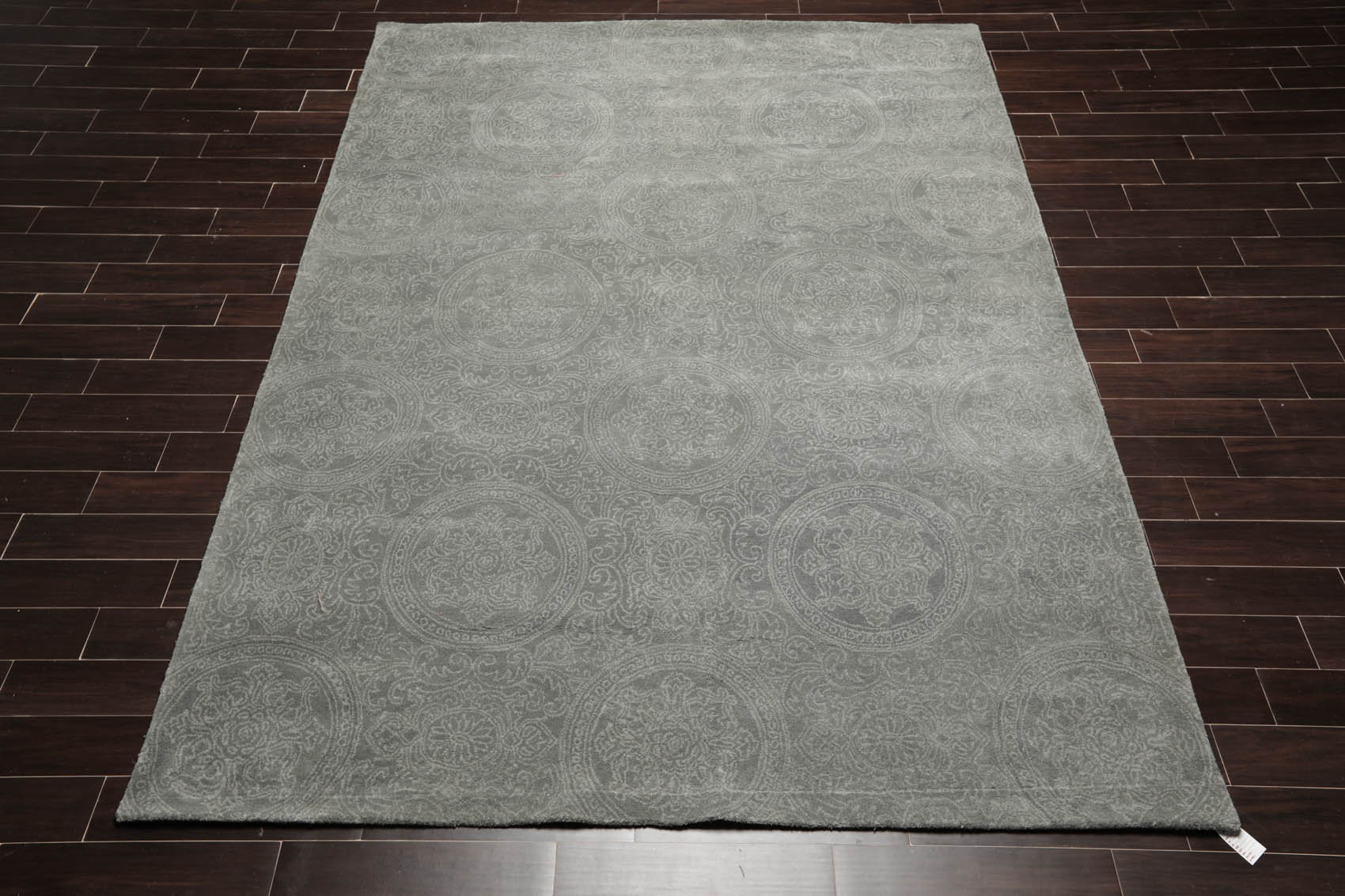 Canora Grey Conroe Oriental Handmade Tufted Wool Celadon Area Rug | Wayfair