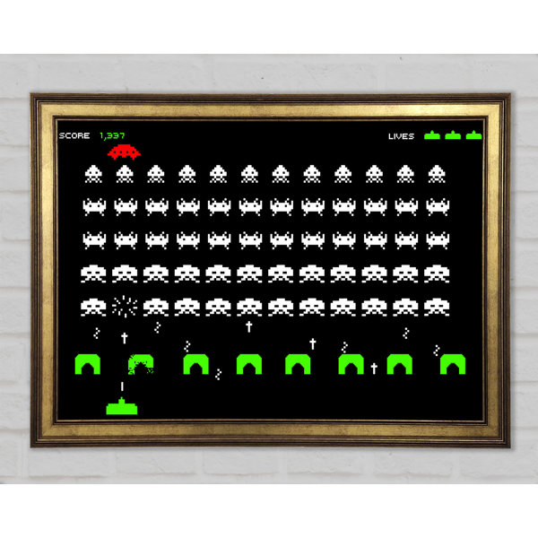 Ophelia & Co. Space Invaders - Single Picture Frame Art Prints ...