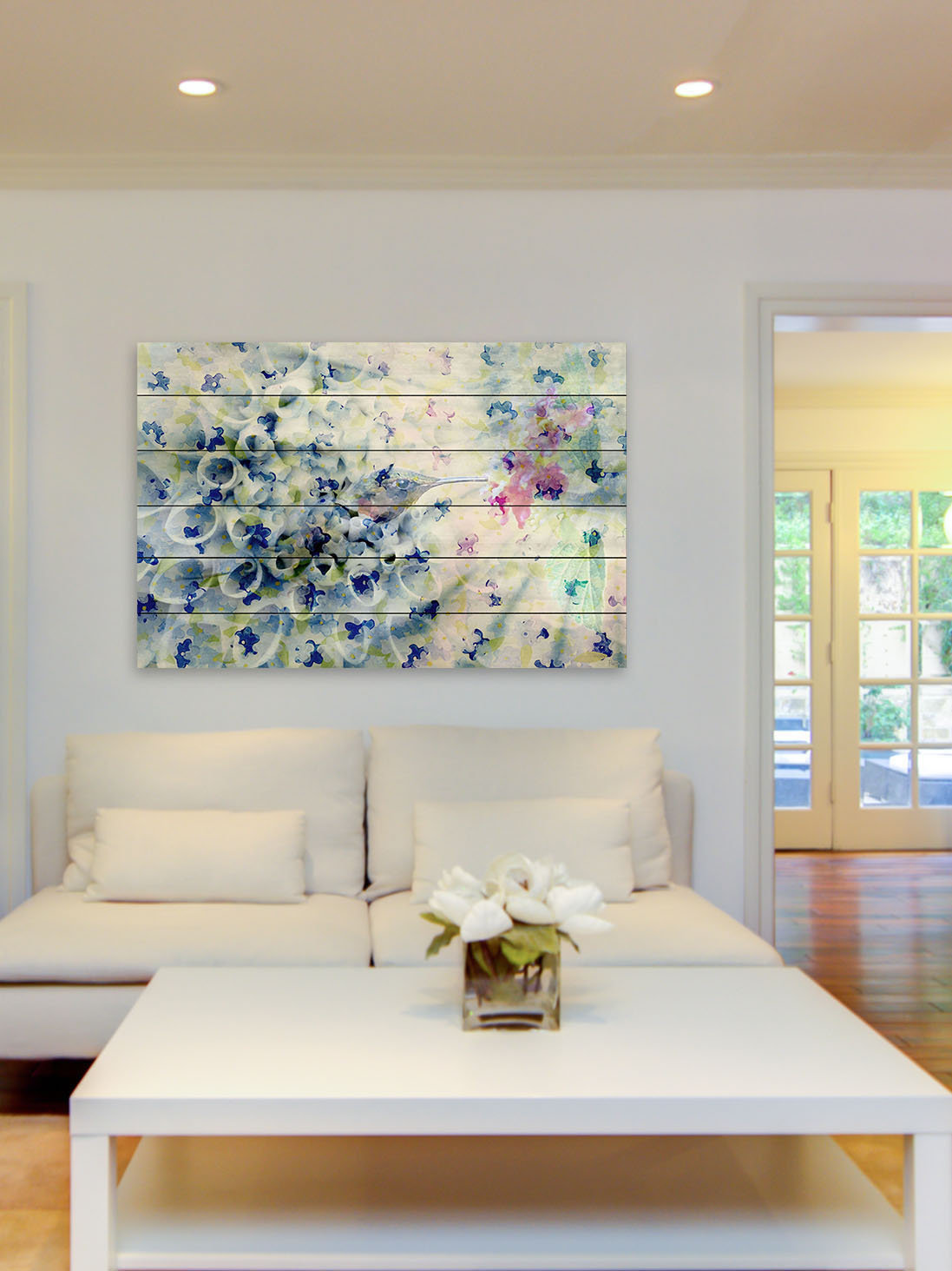 Parvez Taj 'Humming' by Parvez Taj Painting Print on White Wood | Wayfair