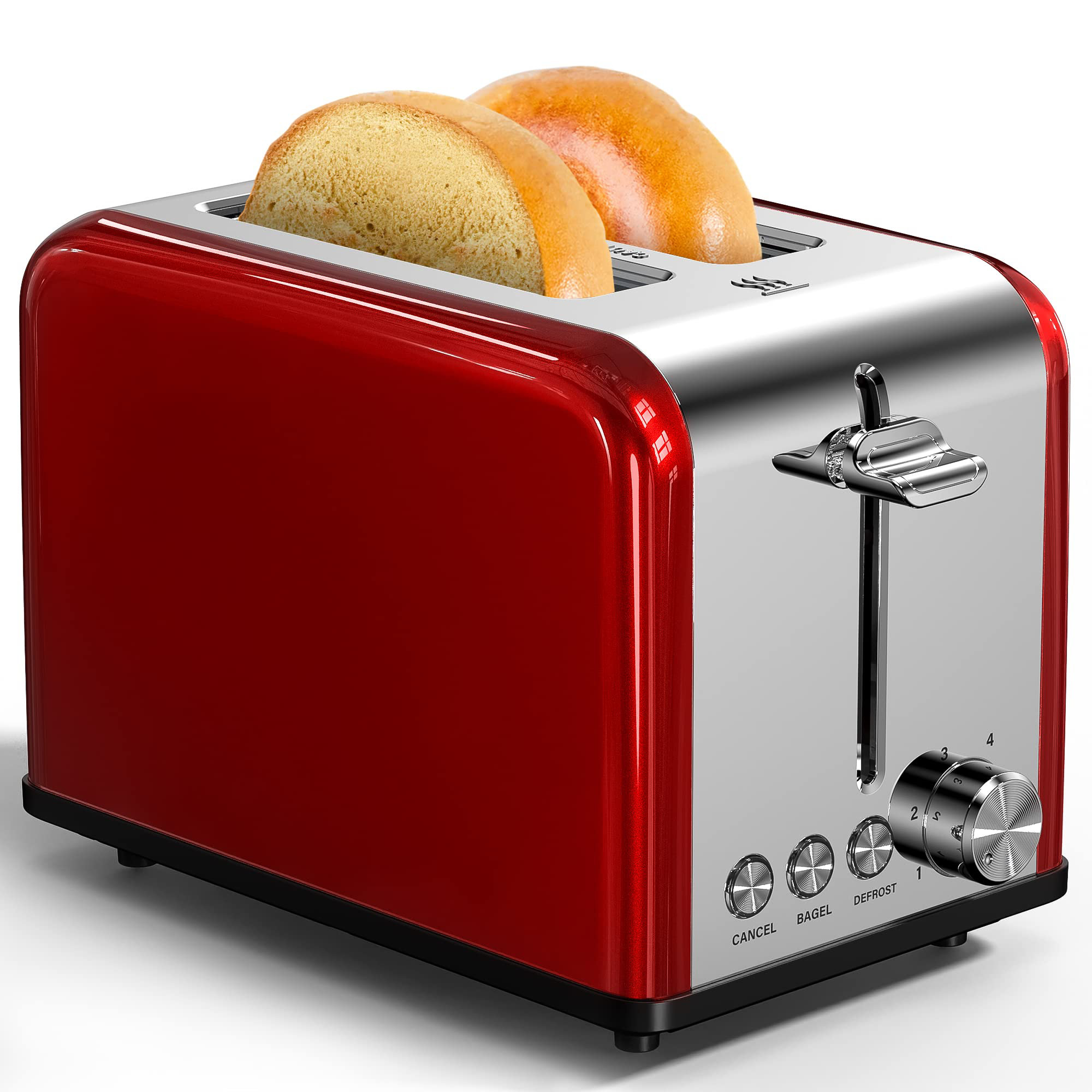 Generic Toaster 2 Slice, Retro Small Toaster With Bagel | Wayfair