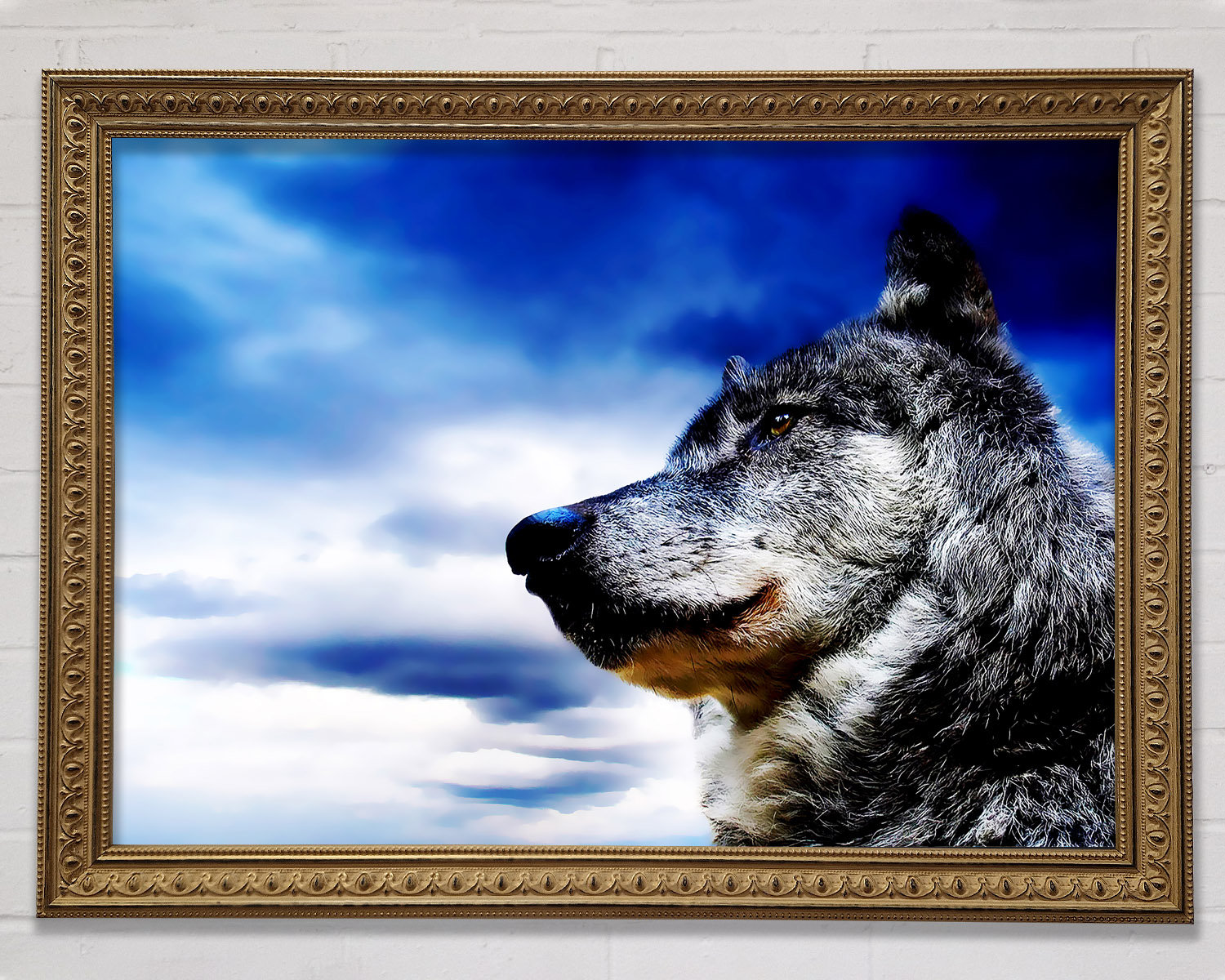 Union Rustic Magnificant Wolf - Single Picture Frame Art Prints ...
