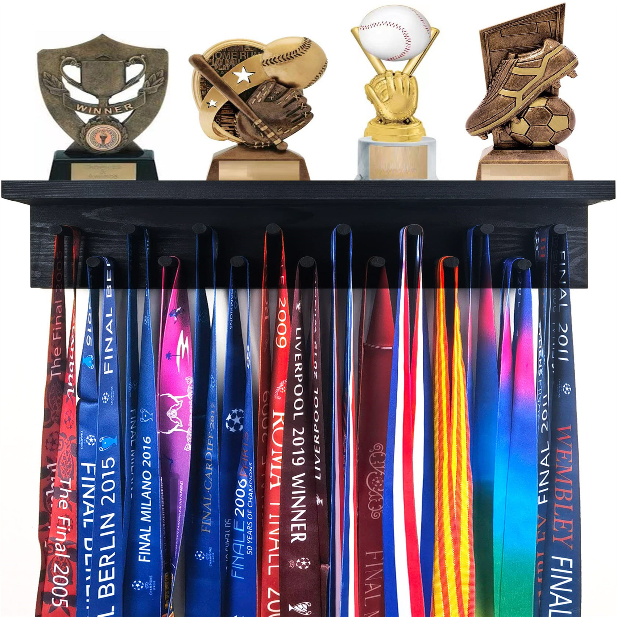 17 Stories 16.9" Long Wooden Trophy Rack | Wayfair