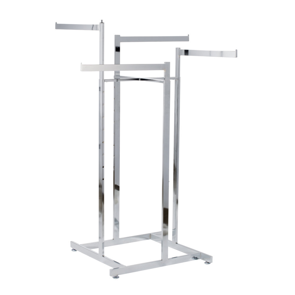 Rebrilliant 48"-72" H X 25.5" W – High-Capacity 4-Way Clothing Rack ...