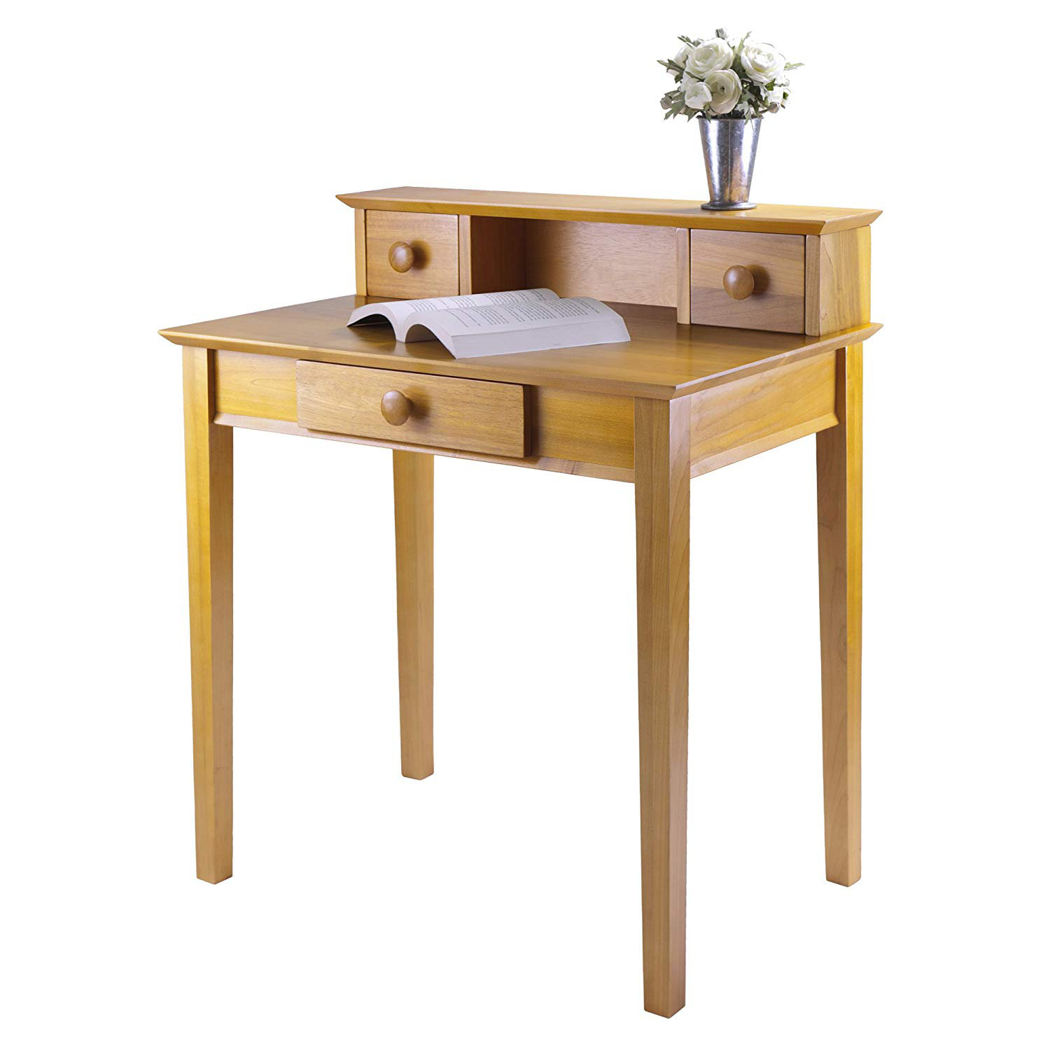 Ebern Designs Studio Writing Desk with Hutch | Wayfair