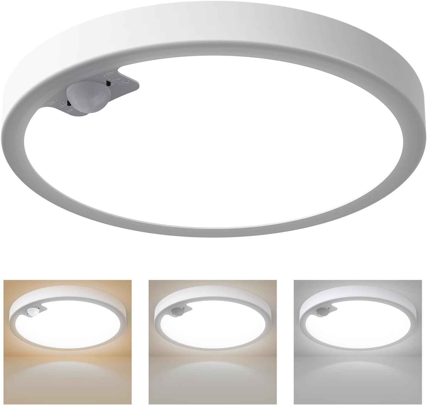 MABOSY Wired Motion Sensor Light Indoor Closet Lights Motion Sensored 18W/1500LM Motion ...