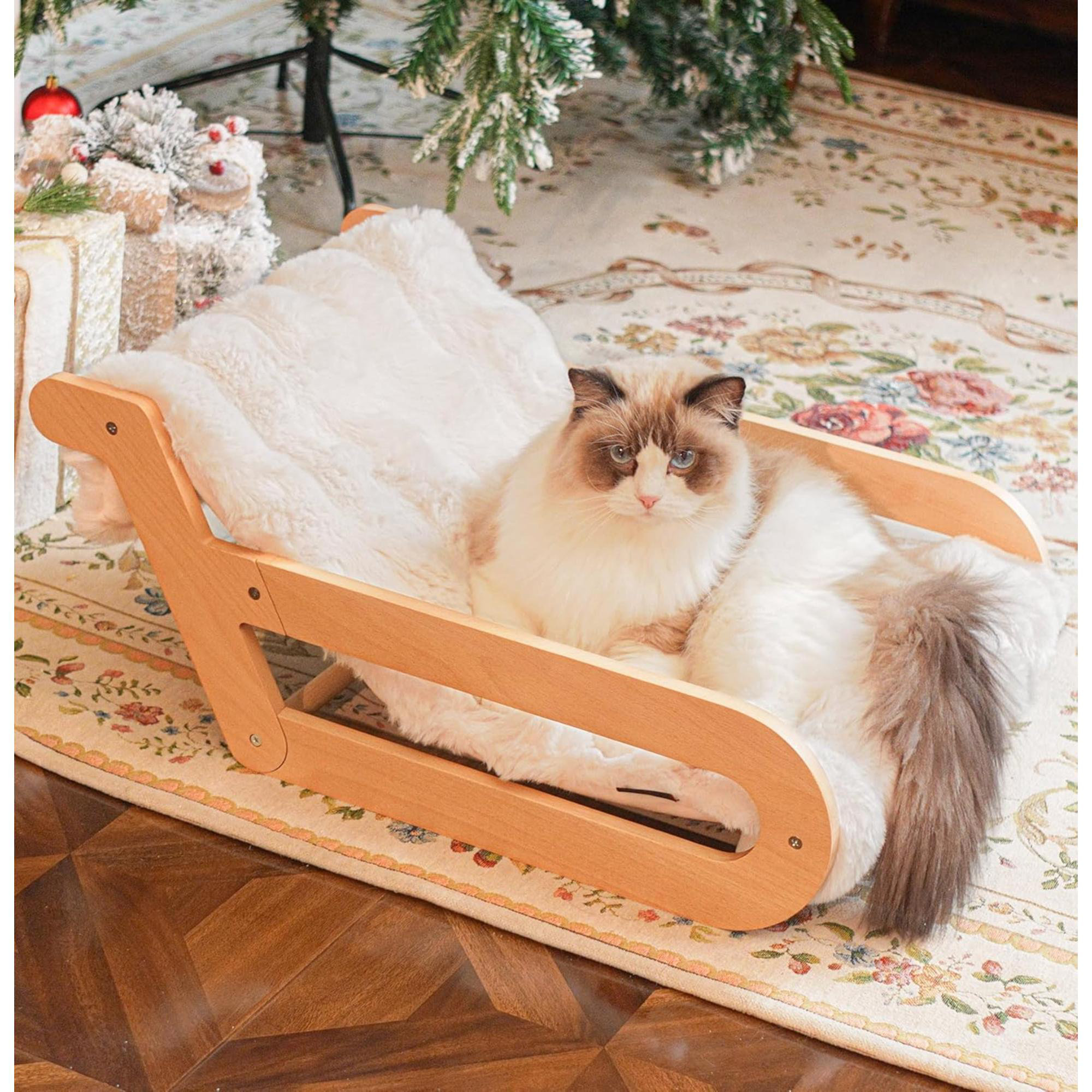 Cat Under Recliner Tucker Murphy Pet™ Raised Cat Couch Bed For Indoor ...