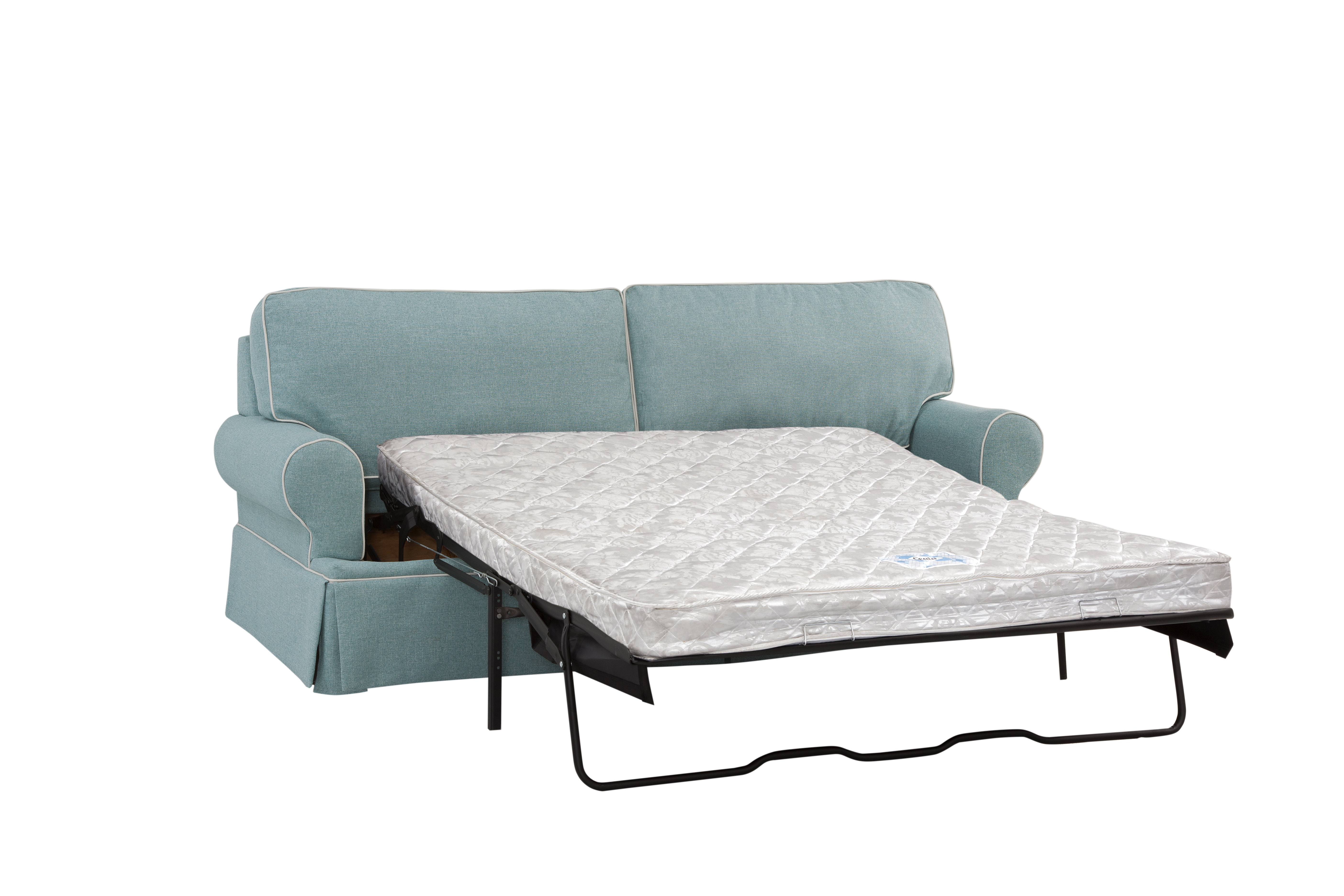 Wildon Home® Angele 90" Round Arm Sofa Bed with Reversible Cushions ...