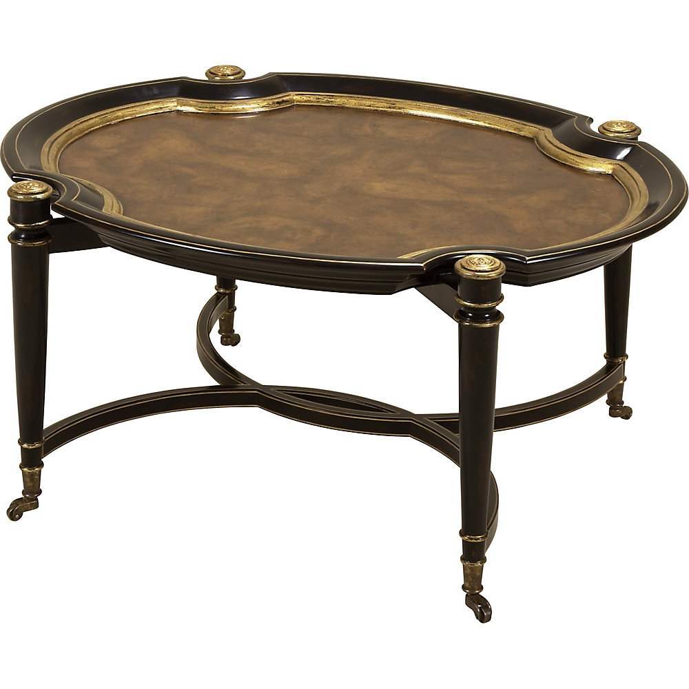 Maitland-Smith Suave Hand Painted Coffee Table with Tray Top | Wayfair