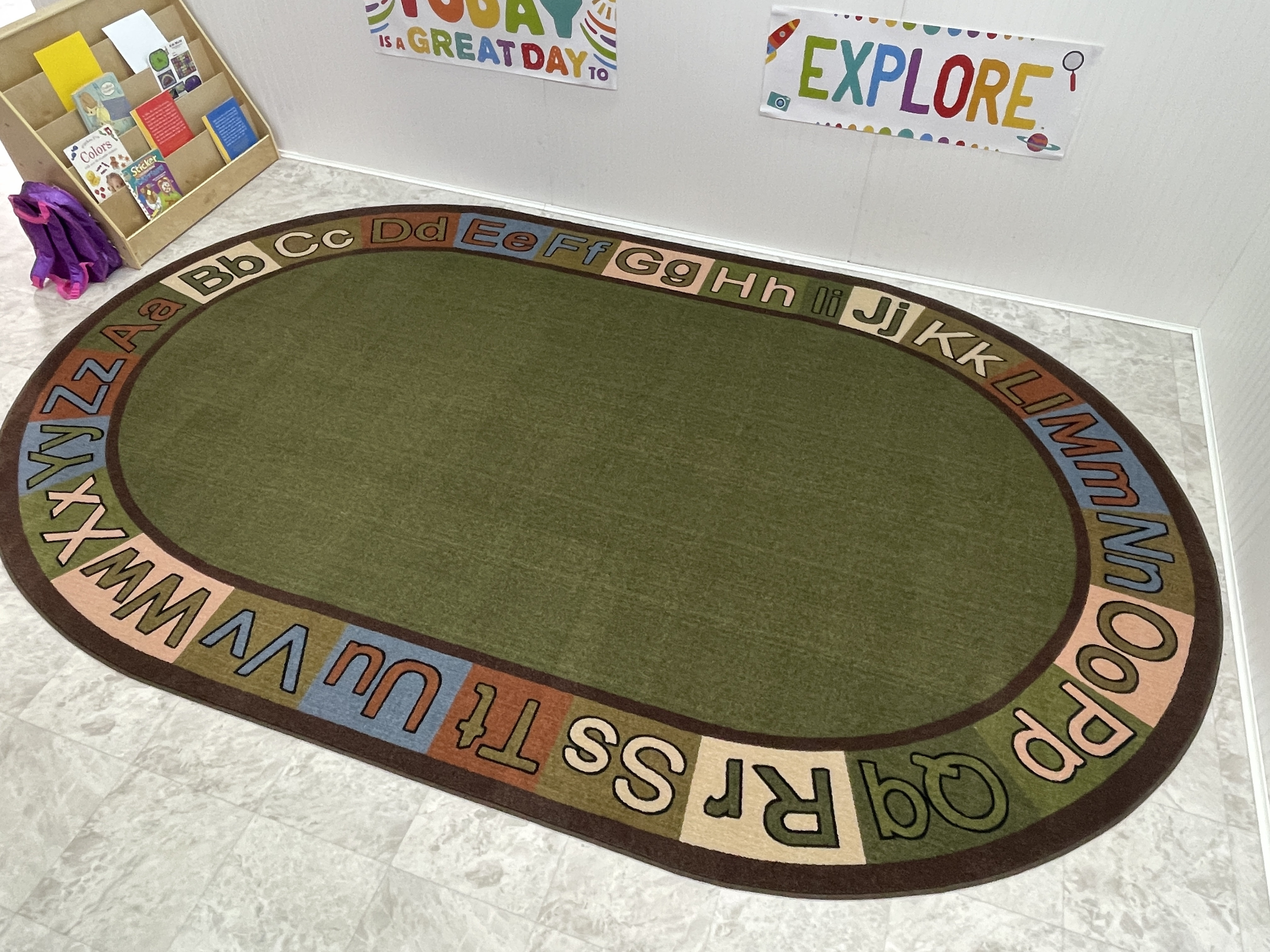 Kid Carpet KidCarpet Alpha Circle Time Rug, Alphabet Classroom Carpet ...