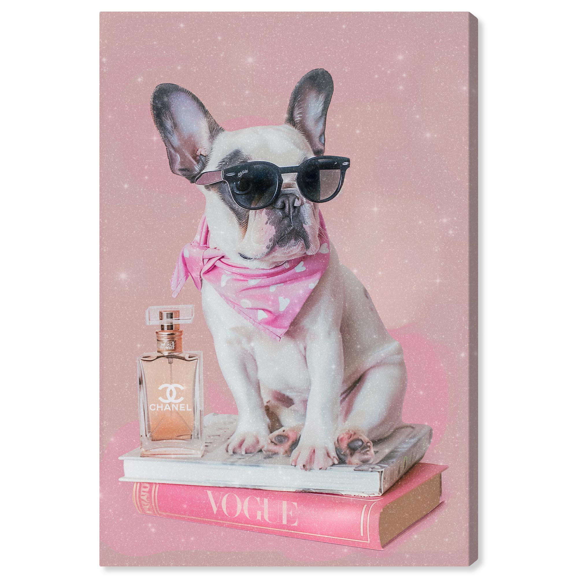 Art Remedy Fashion Art Canvas Frenchie Glamour Books | Wayfair
