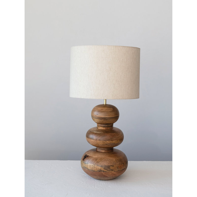 Wrought Studio™ Maedelle Solid Wood Table Lamp | Wayfair